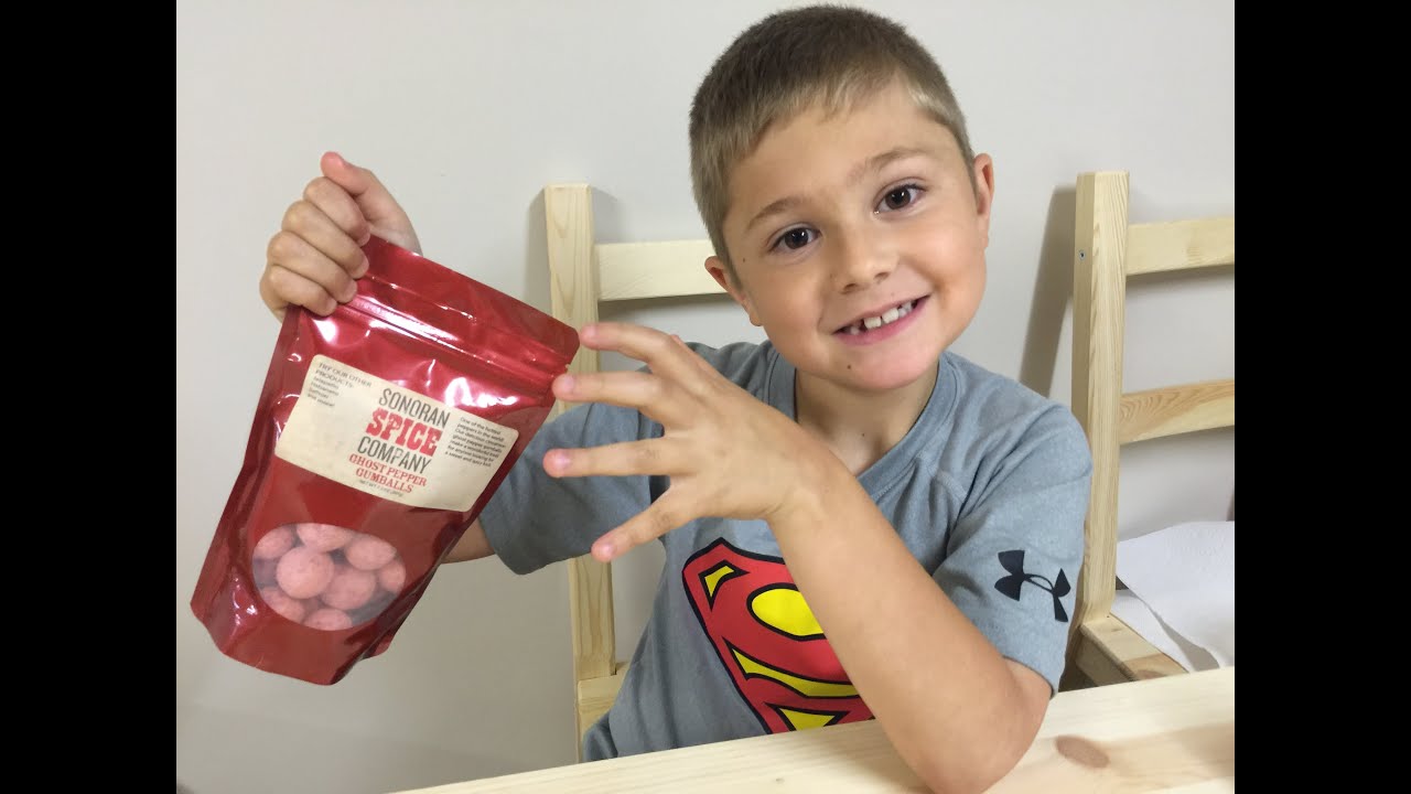 Fiery Hot Ghost Pepper Gumballs Challenge | Vito the Kid - YouTube