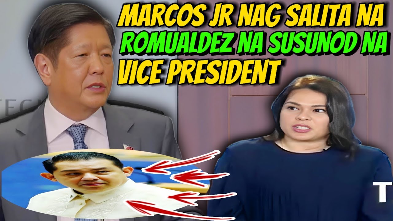 MARCOS JR NAG SALITA NA VP SARAH PAPALITAN NI ROMUALDEZ GULO ITO ️ ...