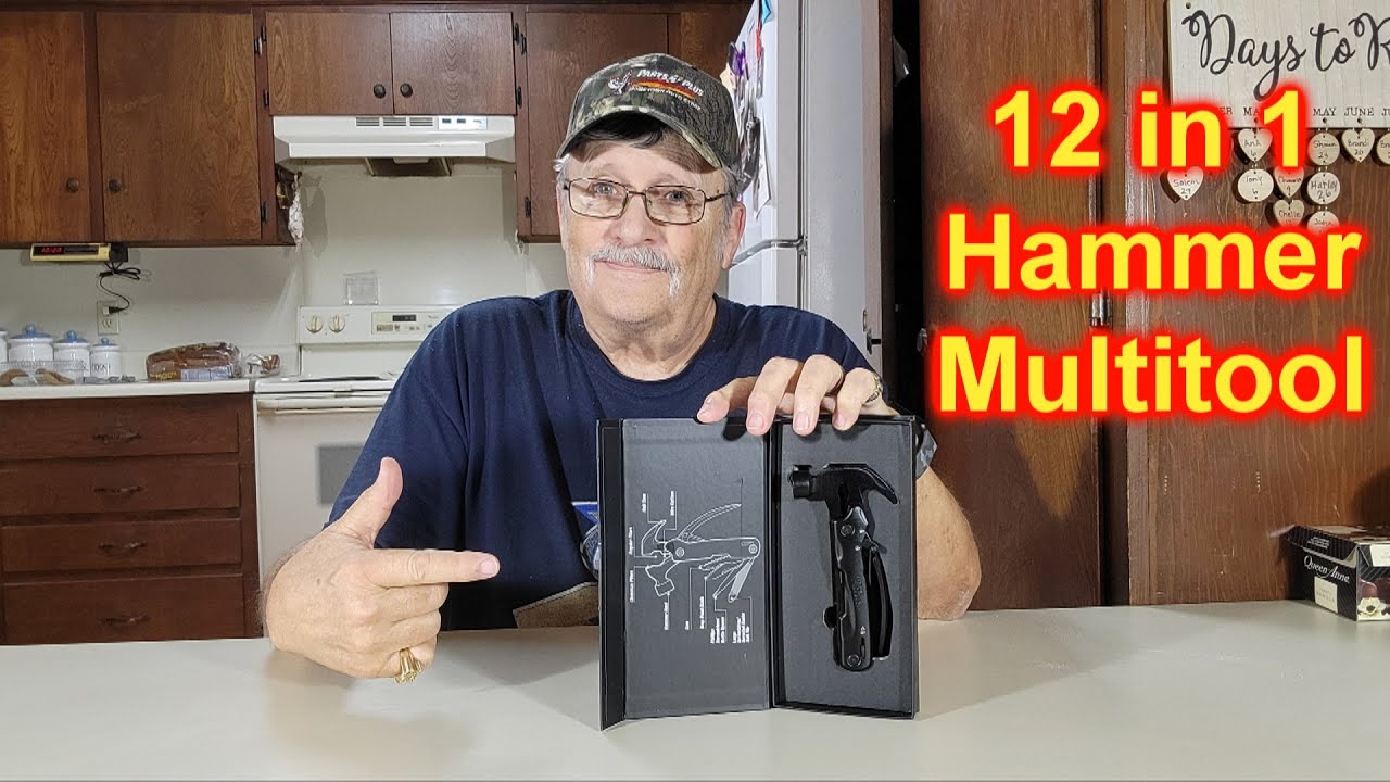 Hyper Tough 12 in 1 Hammer Multitool Unbox and Review - YouTube