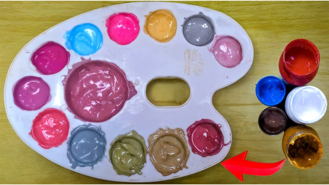 How to Make 13 New Paint Colors | Color Mixing with Red, Yellow, Blue ...