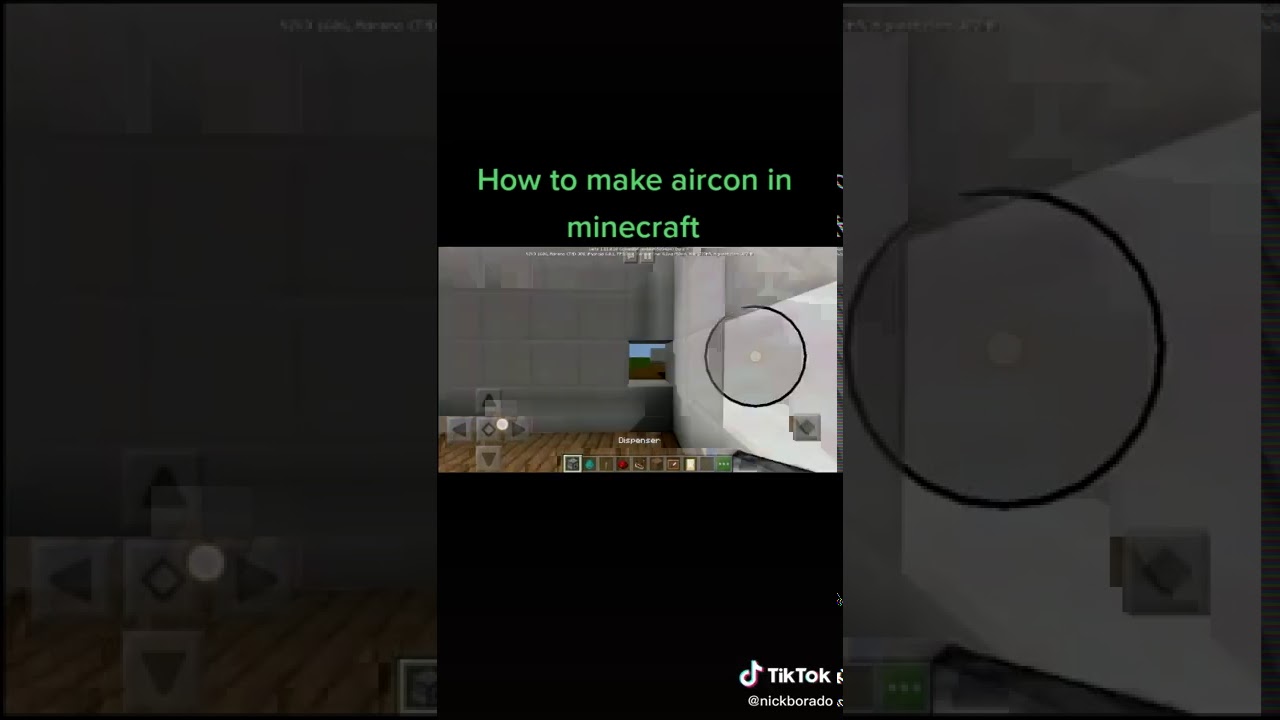 How to make aircon in minecraft - YouTube