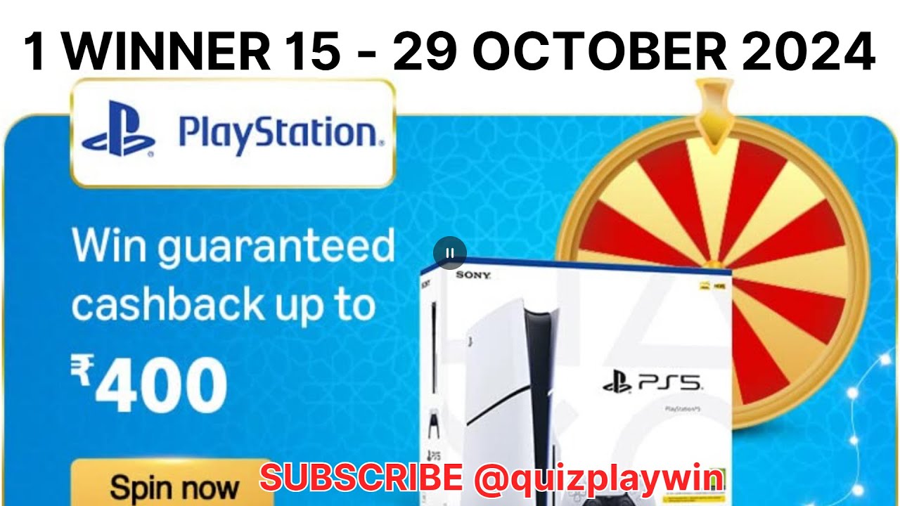 Amazon Playstation Wheel of rewards Winner 15 - 29 October 2024 | # ...
