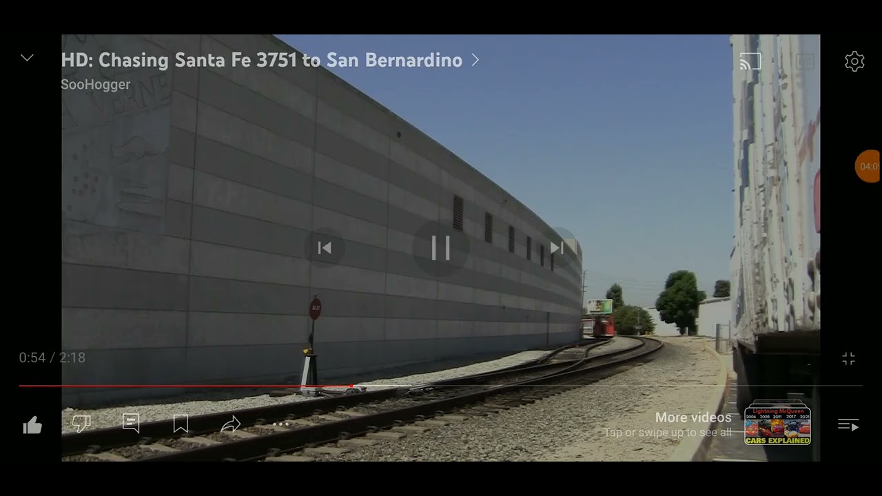 Santa fe 3751 steam train - YouTube
