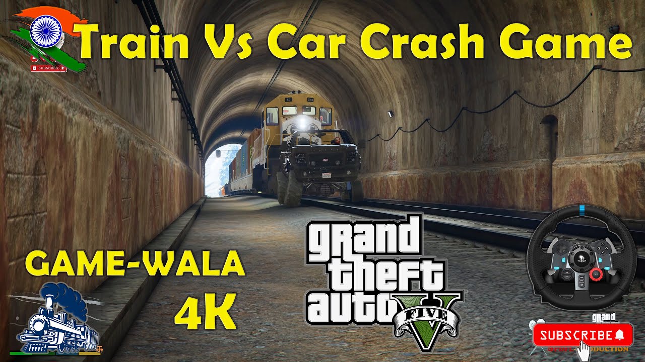 Train Vs Car Crash Game #gta #gameplay - YouTube