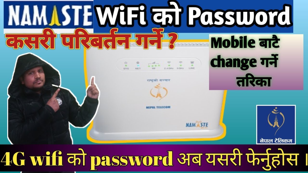 How to change password of namaste wifi using mobile// change password ...