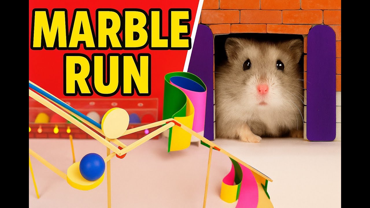 Hamster vs Marble Run! Who Will Win This Colorful Race? 🐹🎢 - YouTube