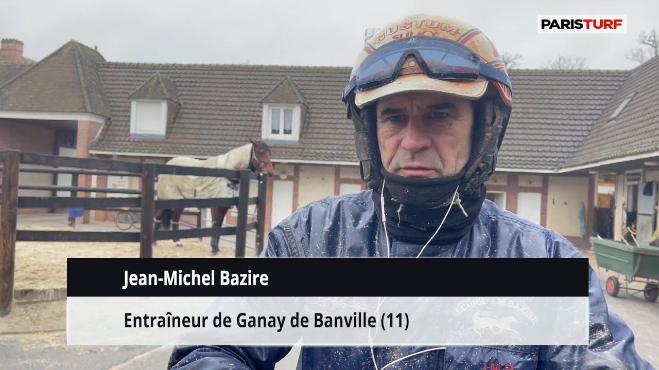 Jean Michel Bazire, entraîneur de Ganay de Banville (Samedi 2 mars à ...