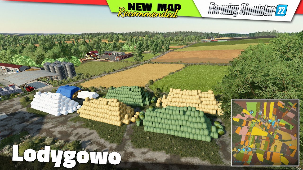 FS22 ★ NEW MAP "Lodygowo" - Farming Simulator 22 New Map Review 2K60 ...
