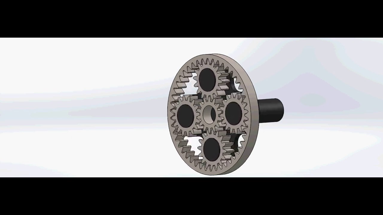 Motion analysis of Planetary Gear Train (Sun gear fixed and Ring gear ...