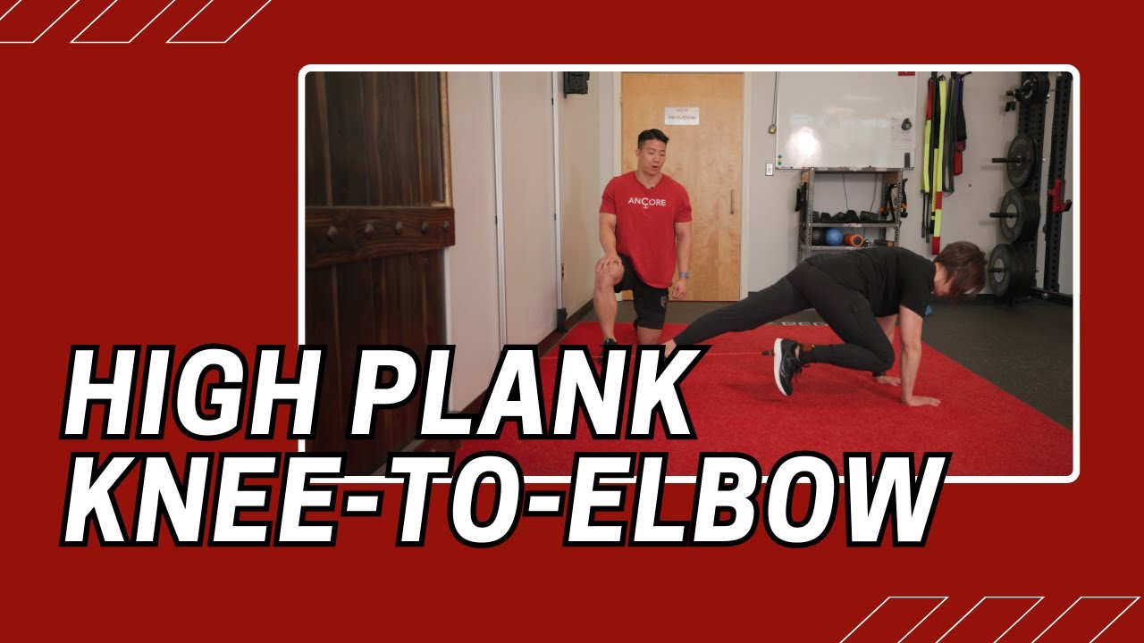 High Plank Knee-to-Elbow | Cable Machine Exercise - YouTube