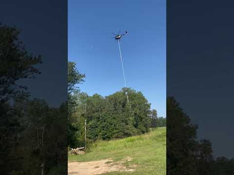 Another short video of the recent power company helicopter visit ...