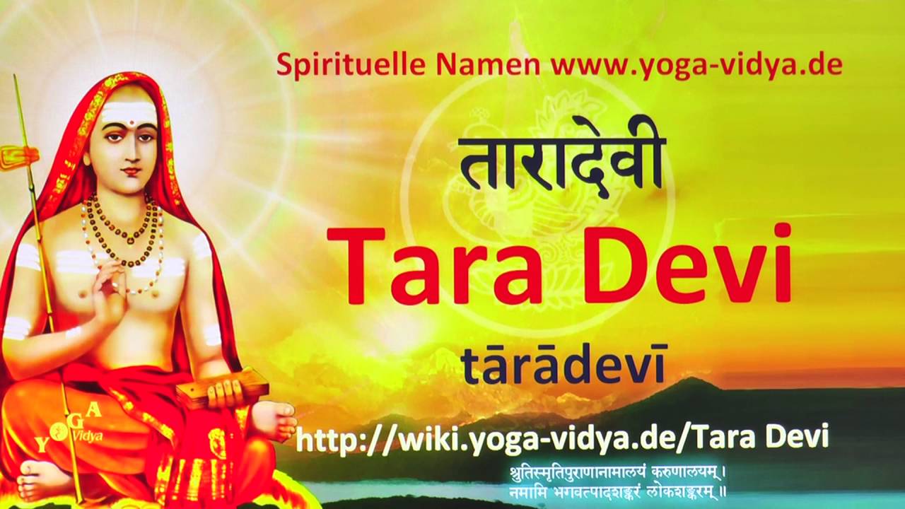 Tara Devi als Spiritueller Name - Übersetzung aus dem Sanskrit und ...
