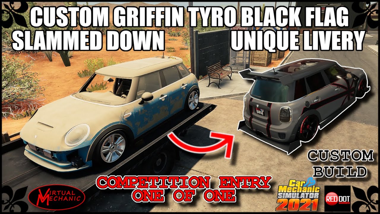 Custom Griffin Tyro Black Flag Show Car - Car Mechanic Simulator 2021 # ...