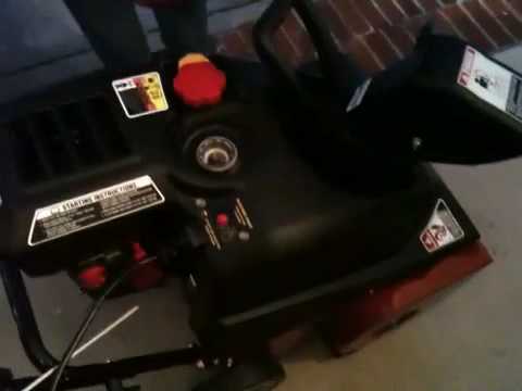 Craftsman snowblower with electric start - YouTube