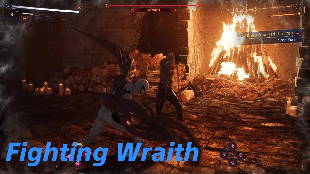 Marvel's Spider-Man 2 Fighting Wraith - YouTube