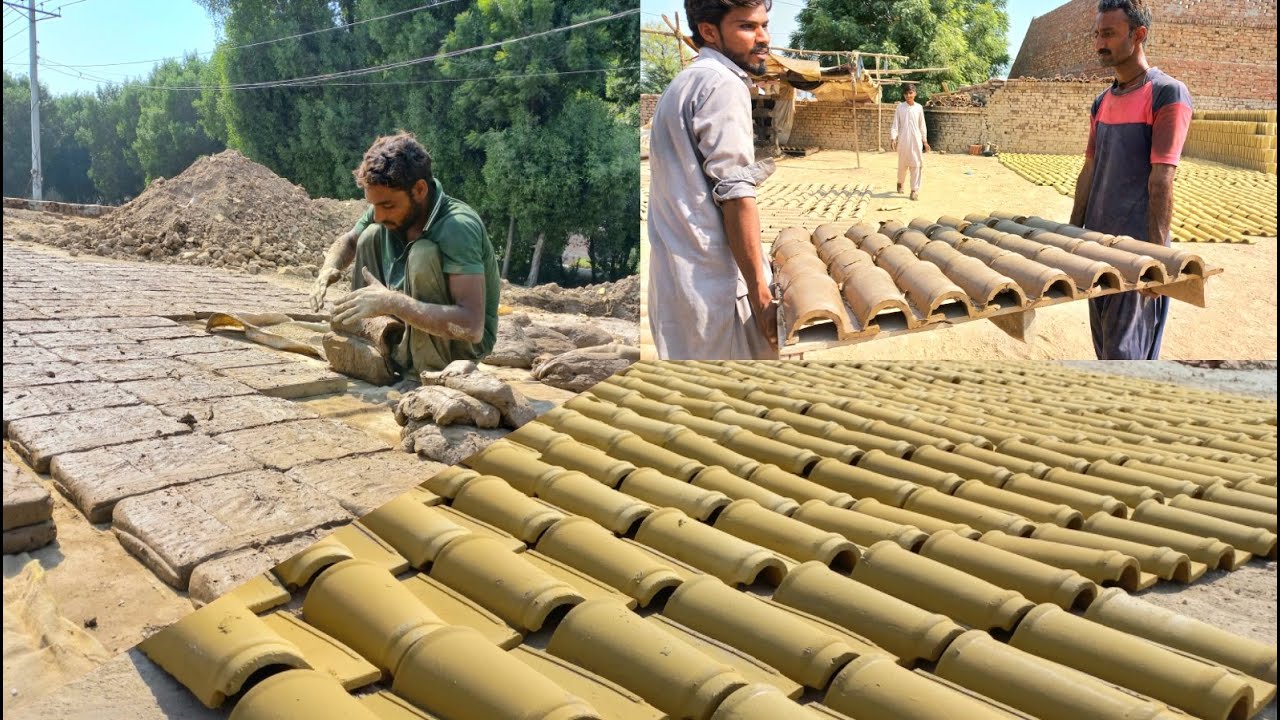 How To Make Roof Tiles Step By Step #Tiles #tilesmakingmachine ...