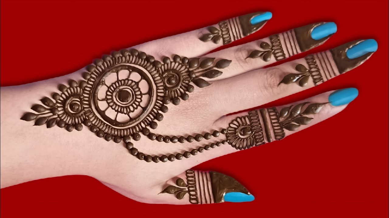 Very Easy Mehndi Design | Stylish Front side mehndi design | Mehandi ...