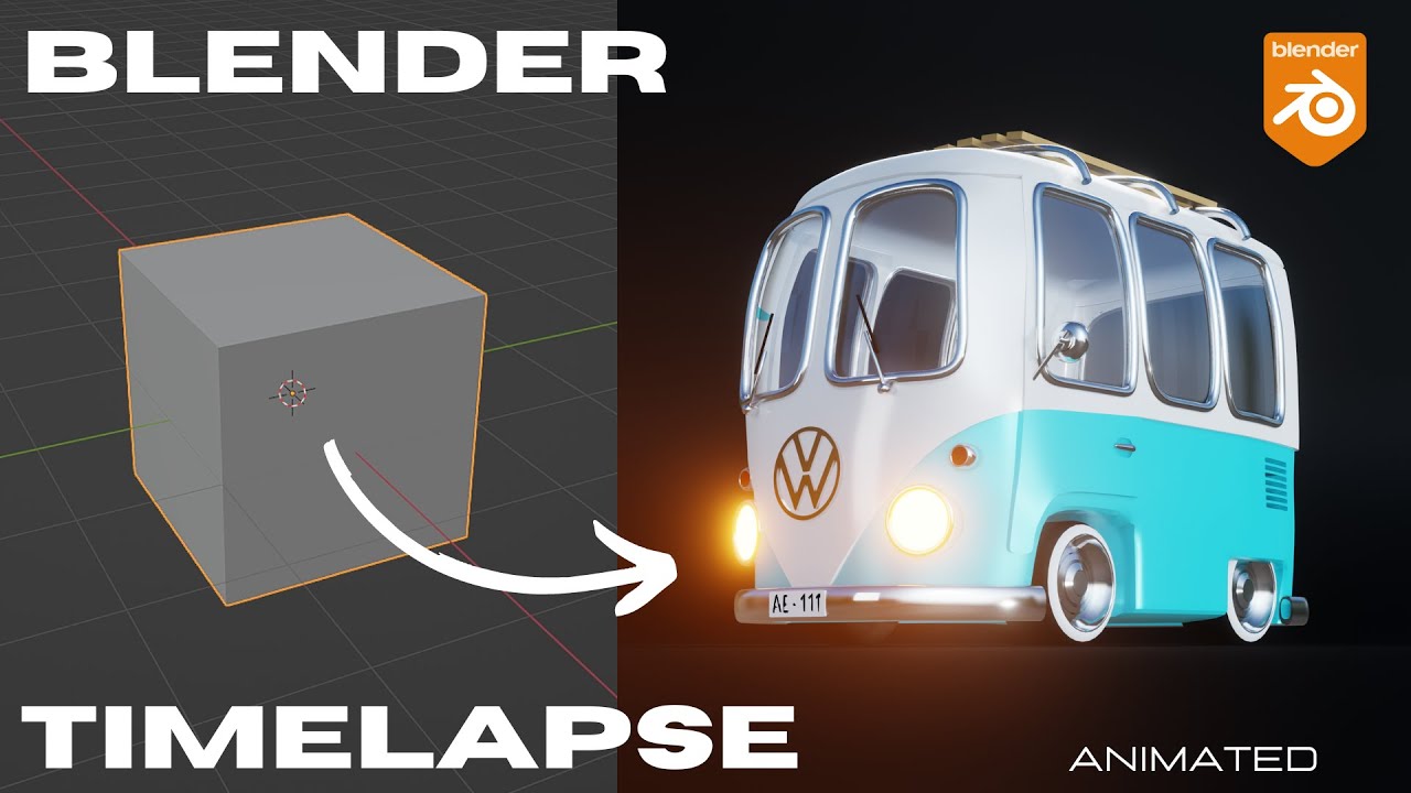 Tiny car in Blender modeling - YouTube