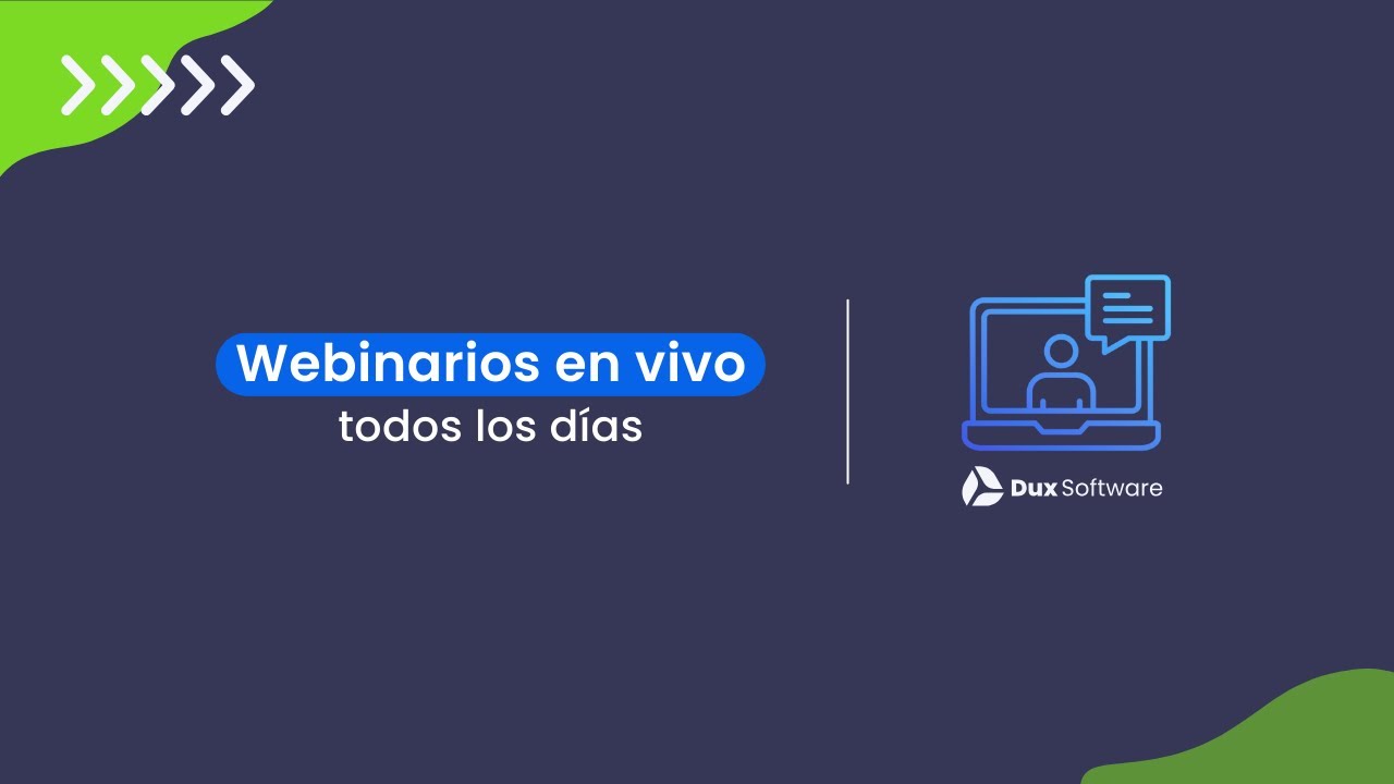 Webinarios en vivo para conocer el sistema - Explorá Dux Software - YouTube