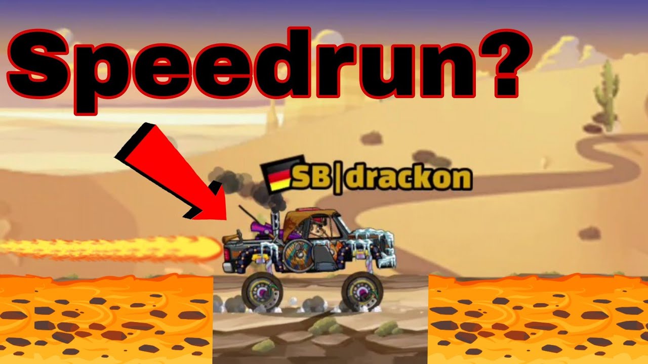 First EVER Speedrun with SUPERDIESEL in DESERT?!?! - 5km in 2;41 - Hill ...