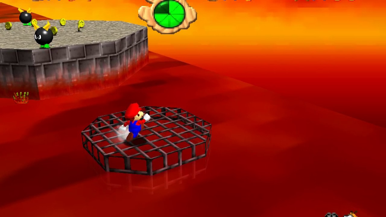 Super Mario 64 Walkthrough: 7-4 Red-Hot Log Rolling - YouTube