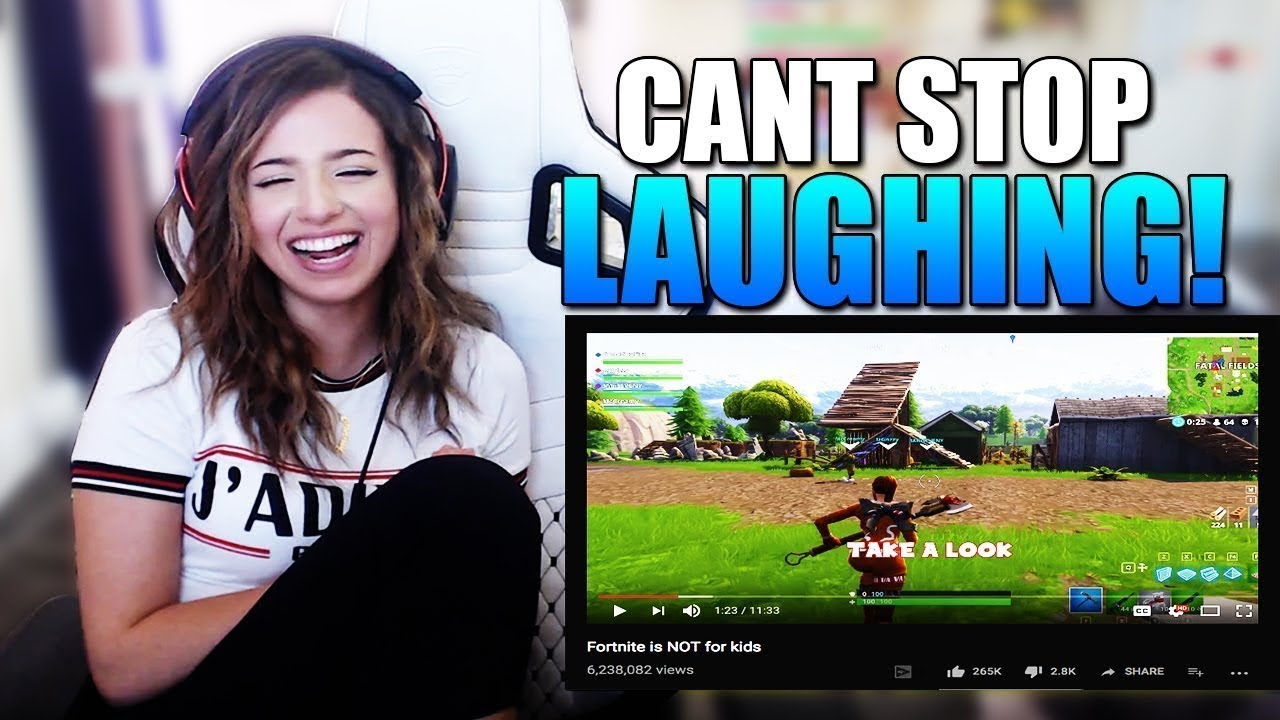POKIMANE REACTS TO FORTNITE IS NOT FOR KIDS McCreamy! - YouTube