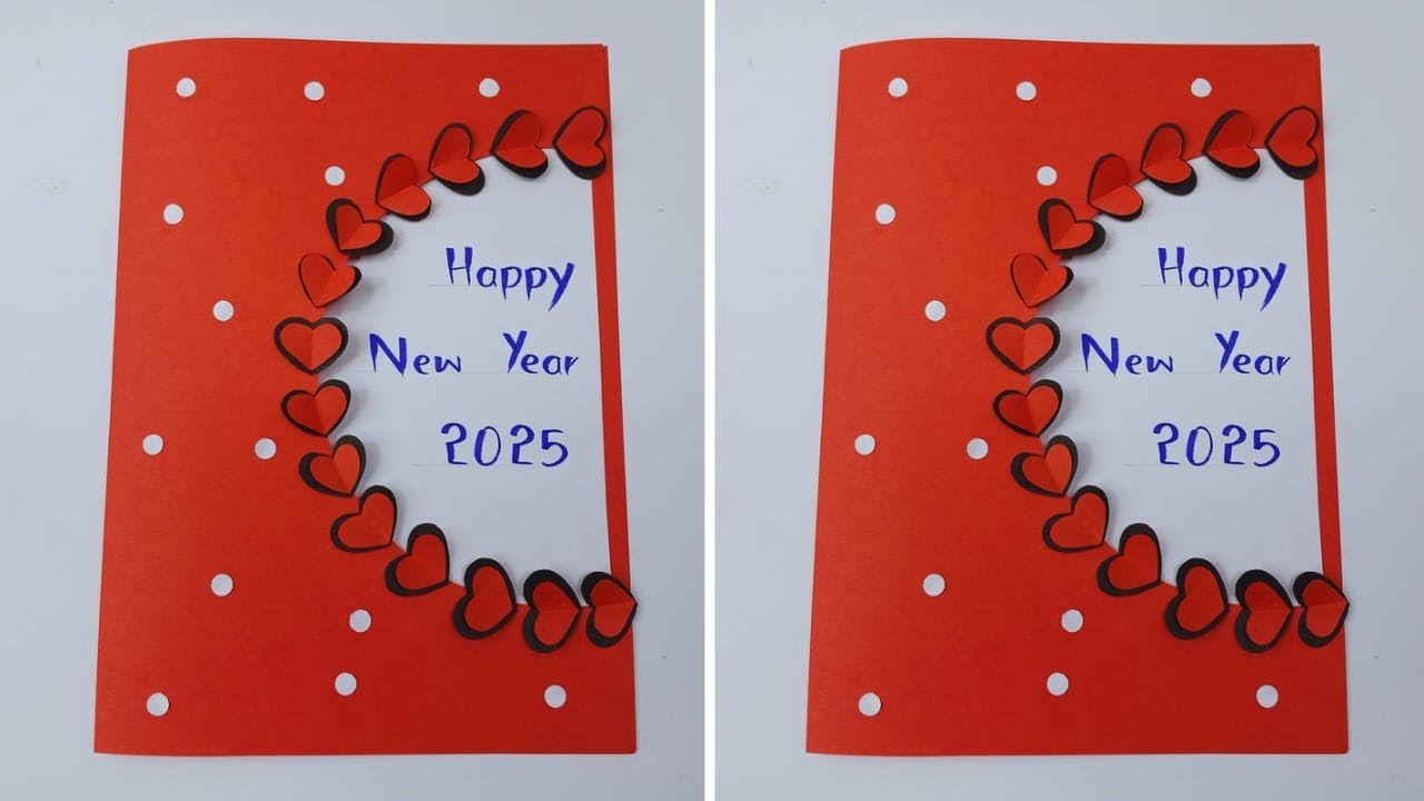 2025 New Year Card You Can Make in Minutes | DIY Card Making Tutorial ...
