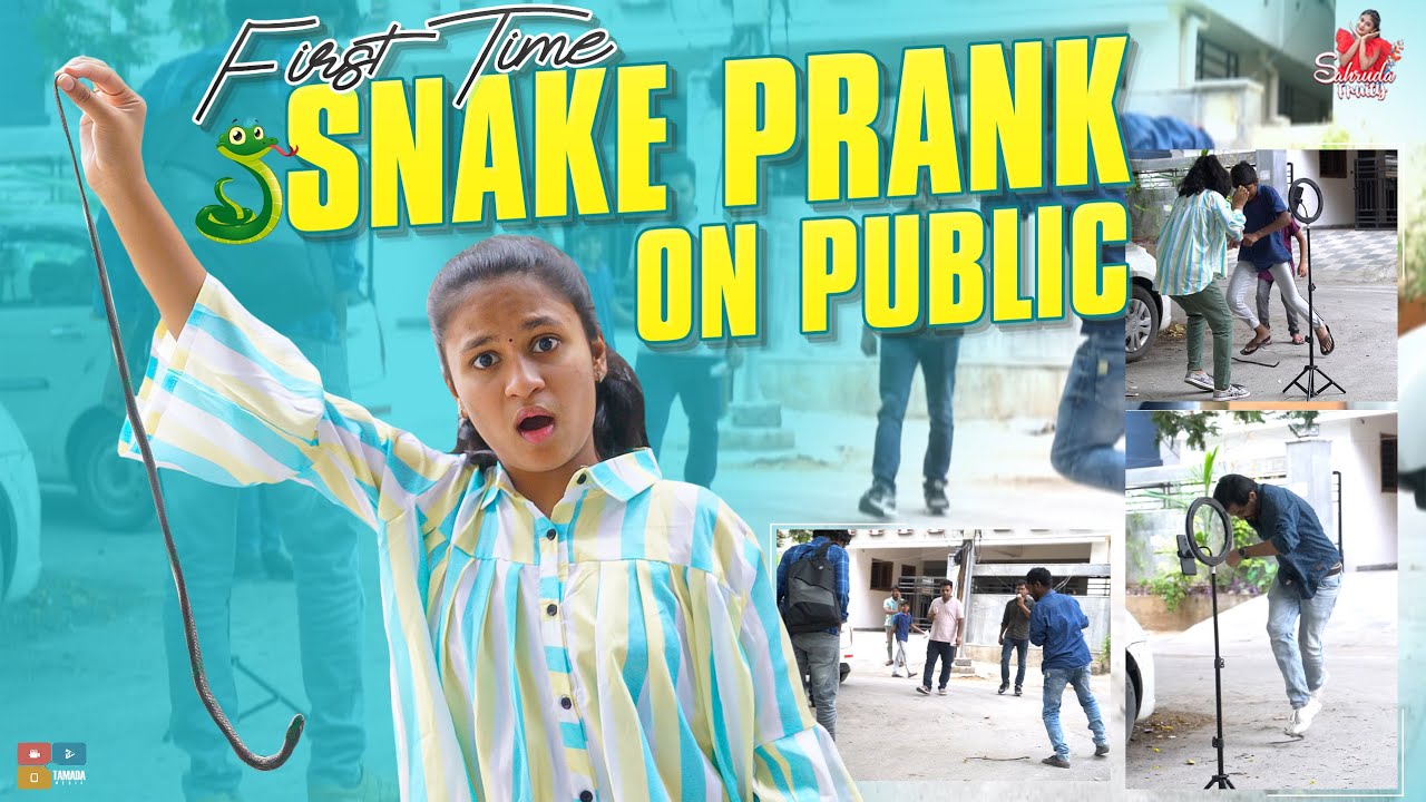 First Time Snake Prank on Public || Snake Prank on Public || prank ...