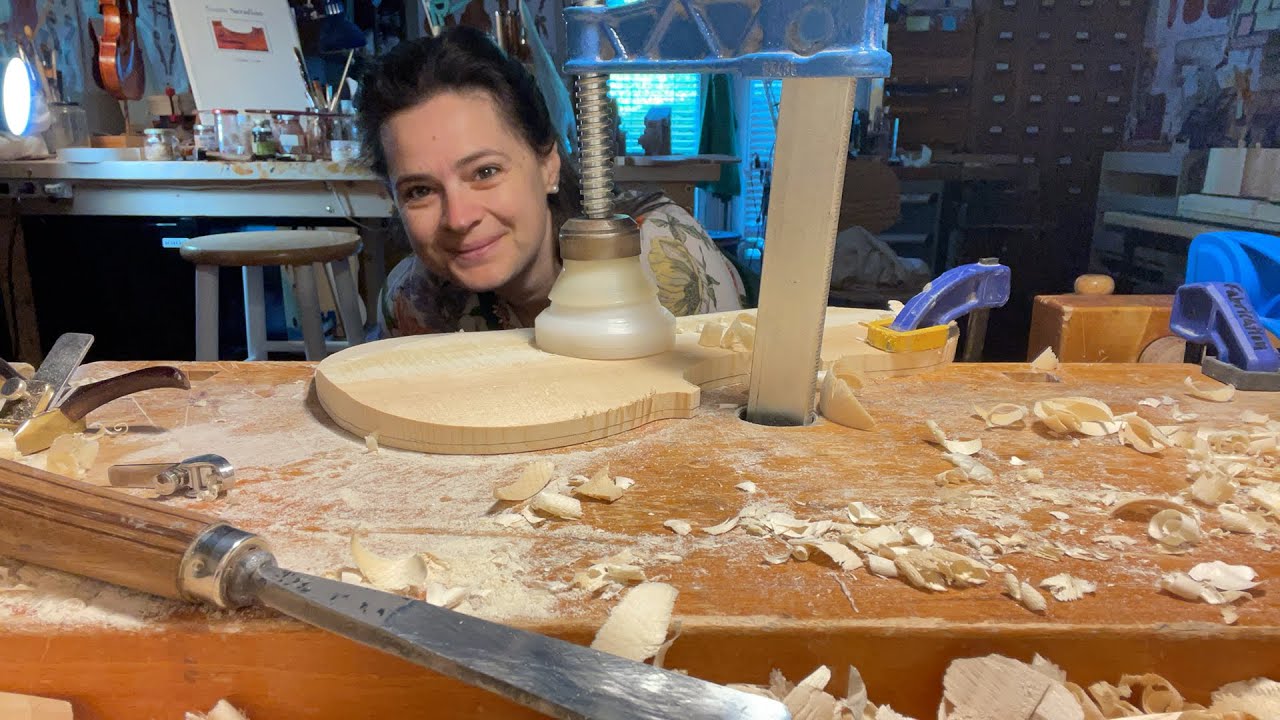 LIVE 🎥🎻 rough arching violin top - YouTube