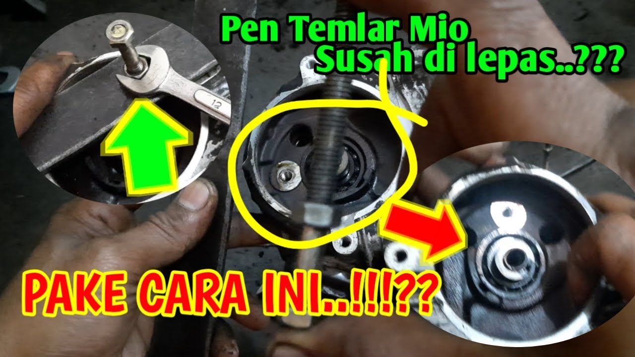 SUSAH LEPAS..!!😡//Cara Melepas Pen Temlar Motor Mio//Trick melepas pen ...