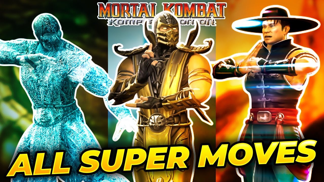 ALL SUPER MOVES (X-RAY ATTACKS) - Mortal Kombat 9 (MK9) - YouTube