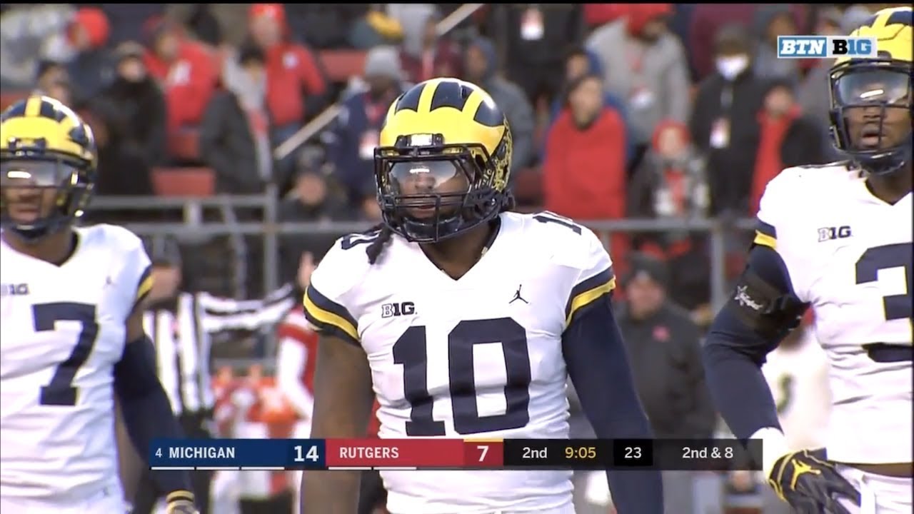 Devin Bush (Michigan LB #10) Vs. Rutgers 2018 - YouTube