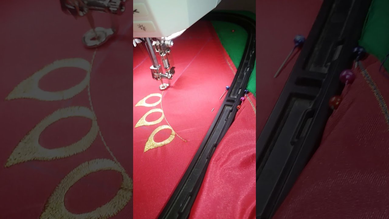 Computer embroidery stitching - YouTube