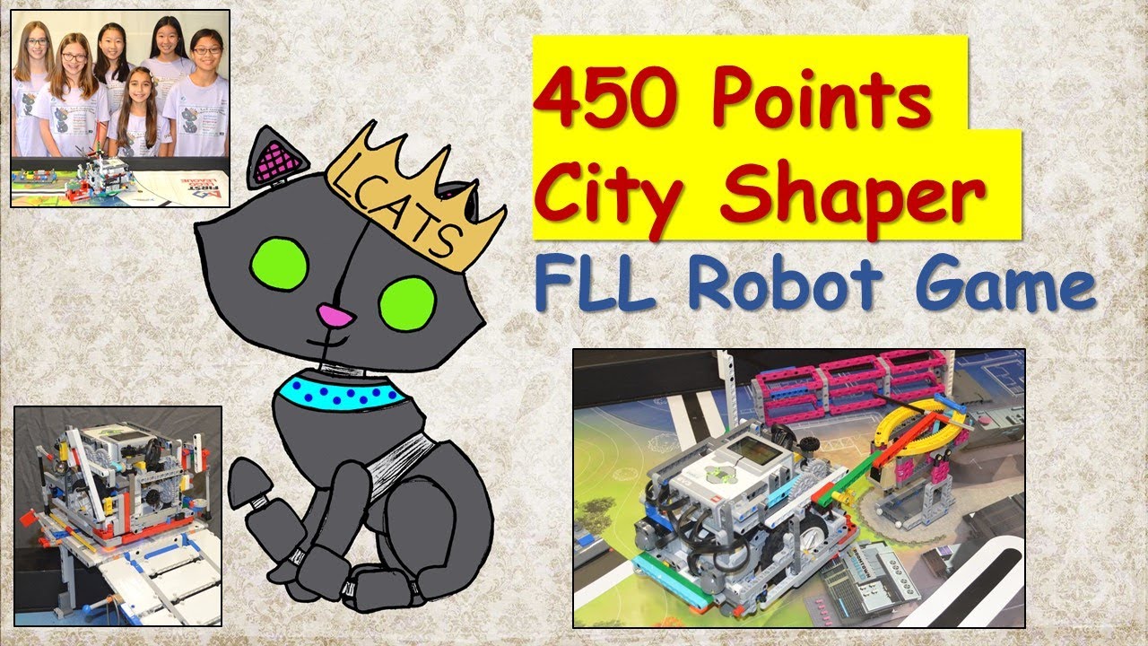 450 Points City Shaper FLL Robot Game - YouTube