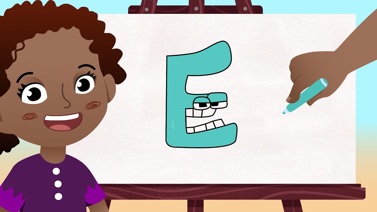 How to Draw an Alphabet Lore | Letter E | Drawing with Wibbi Kids ...