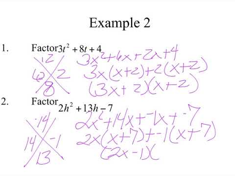 Factor With A Leading Coefficient - YouTube