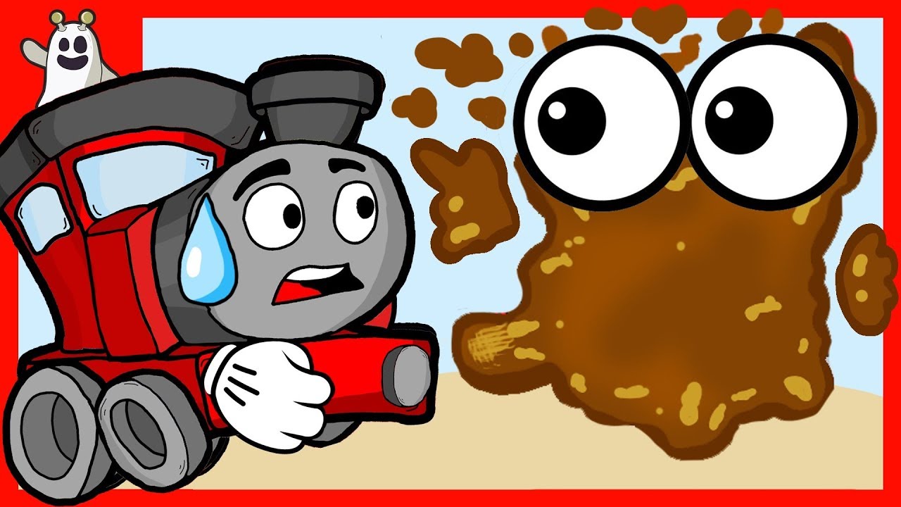 Red Train Toy Car Wash Cartoon For Kids - YouTube