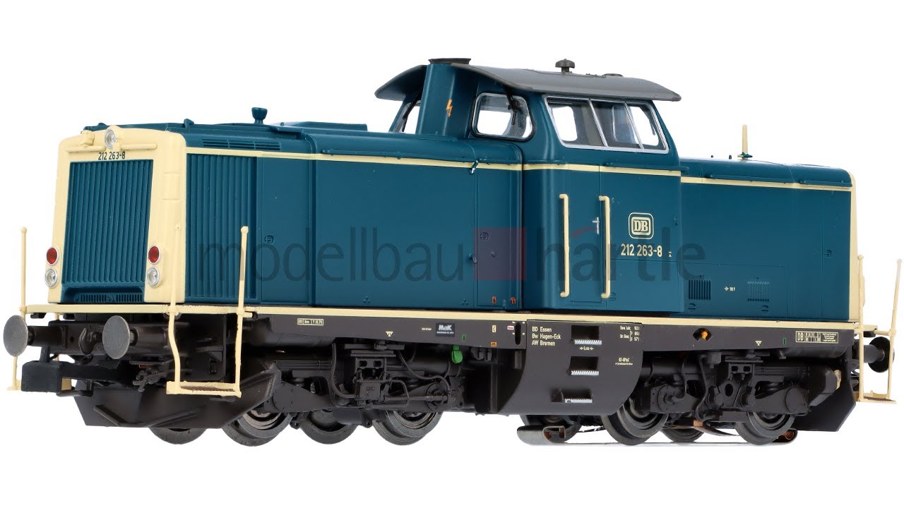 BRAWA 70024 / 70026 / 70027 Diesellok BR 212 263-8 DB | Spur H0 - YouTube