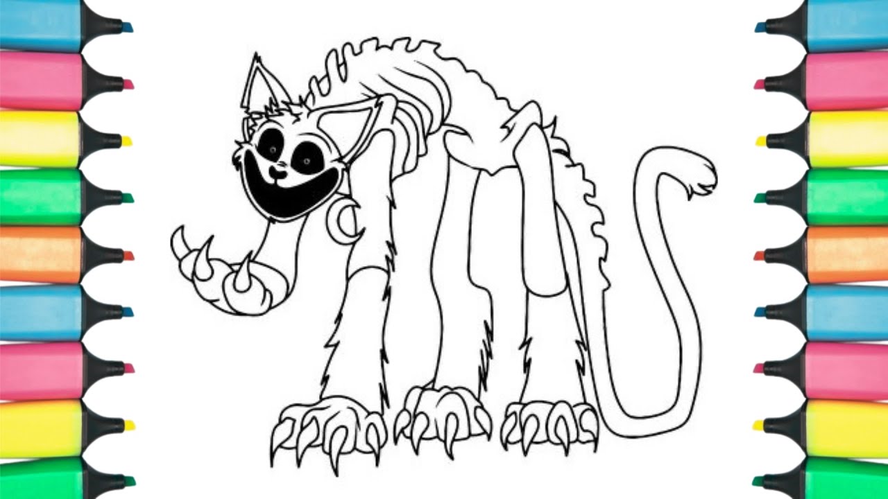 Poppy Playtime Chapter 3 of CATNAP Boss from Poppy Playtime Coloring ...