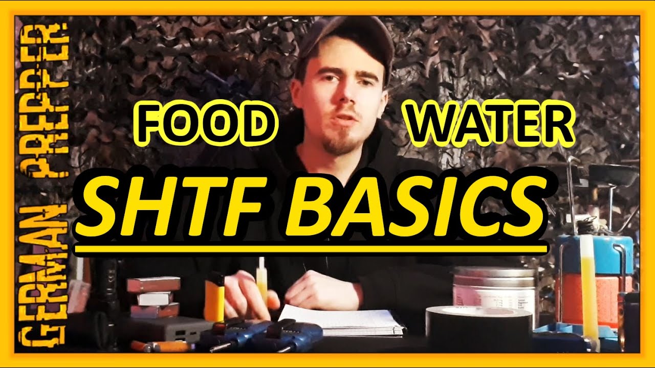 (SHTF) FOOD AND WATER STOCK_ THE VERY BASICS (english version) - YouTube