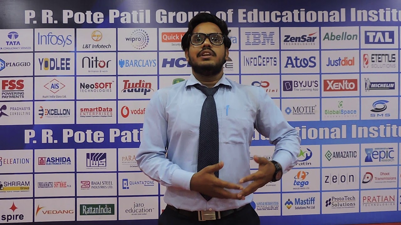 P R Pote Patil Group Campus Placement Success Stories 2018-19 - YouTube