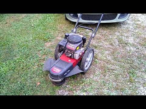 Craftsman 22 inch Walk behind string trimmer. a little bartering today ...