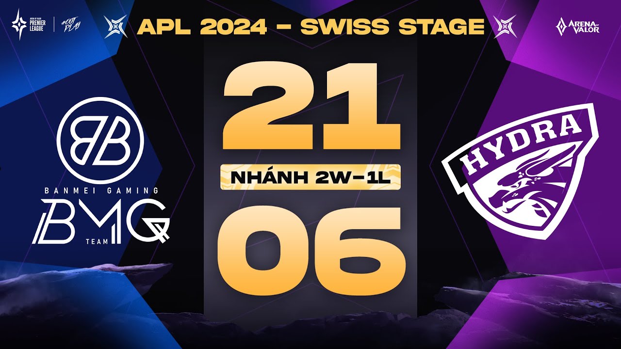 BANMEI GAMING VS HYDRA | SWISS STAGE - APL 2024 | NHÁNH 2W-1L | NGÀY 21 ...