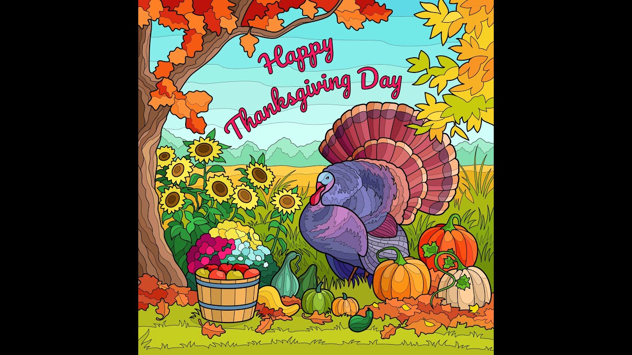 Hey color Paint by numbers app Color with me Happy Thanksgiving Day # ...