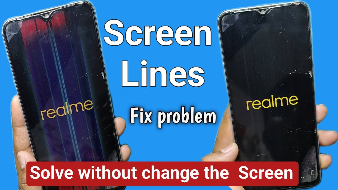 phone ki screen par line kaise hataye realme | mobile screen lining ...