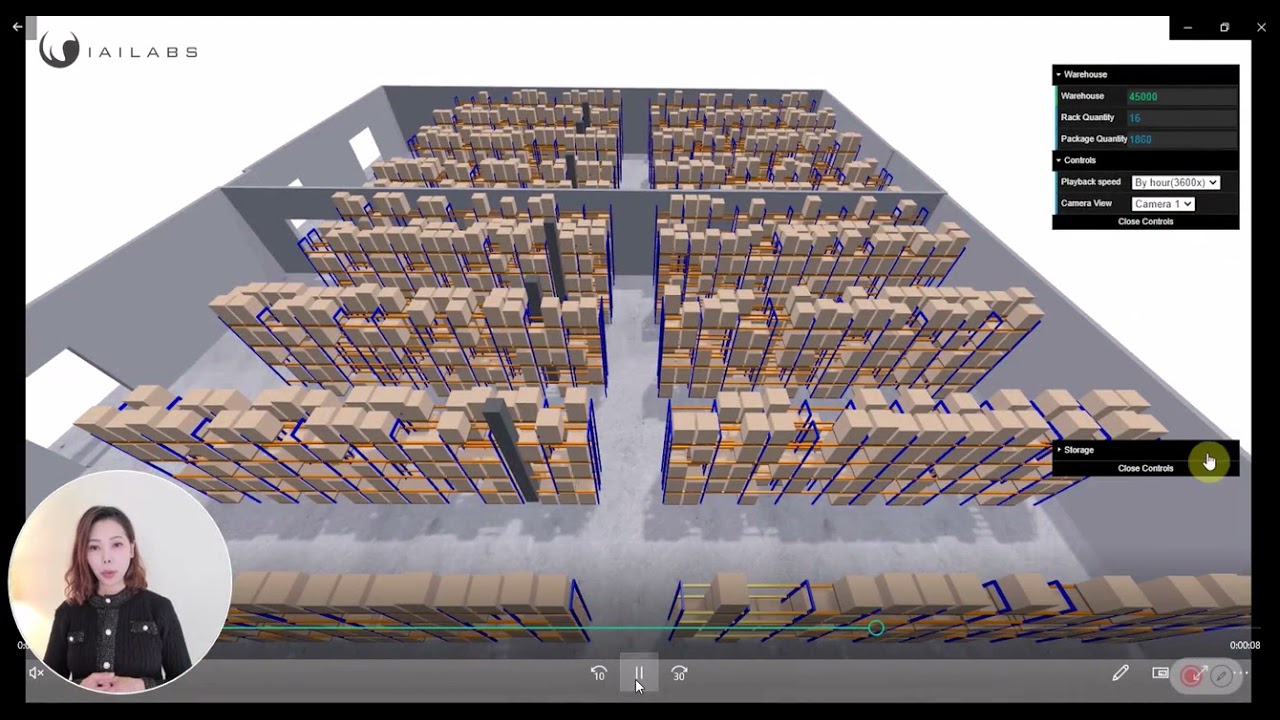 3D Inventory - Viewing warehouse inventory in real-time 3D - YouTube