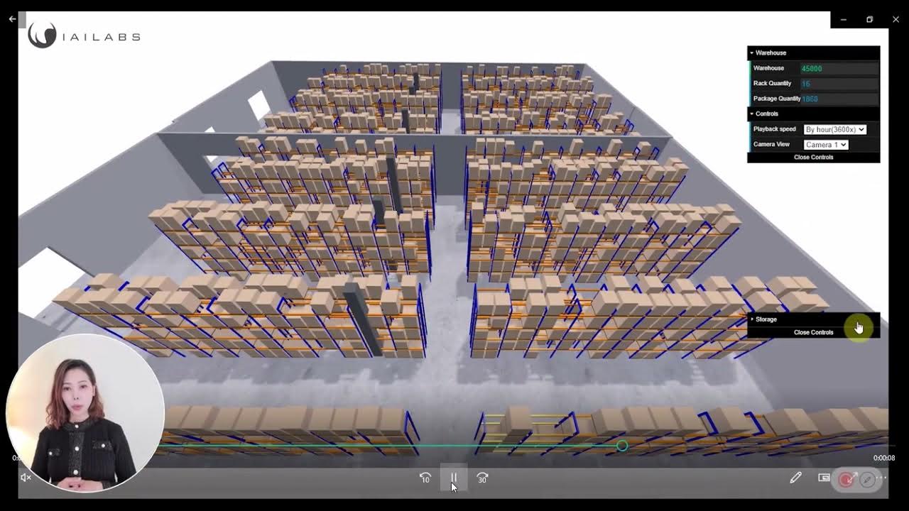 3D Inventory - Viewing warehouse inventory in real-time 3D - YouTube