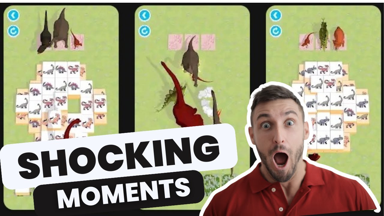 monster dinosaur merge master rex mahjong new update gameplay - YouTube