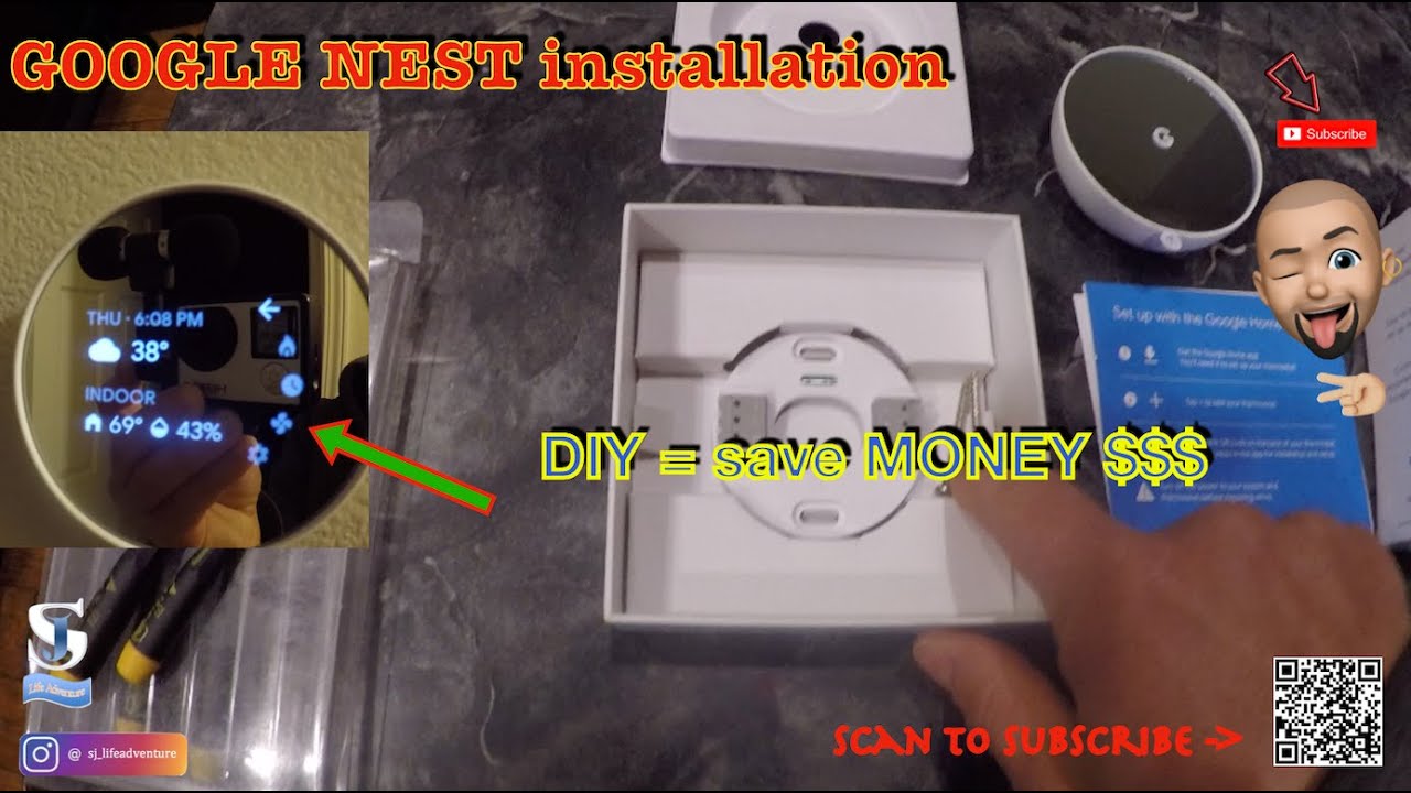 Google Nest Installation & Setup (DIY) - Thermostat - YouTube