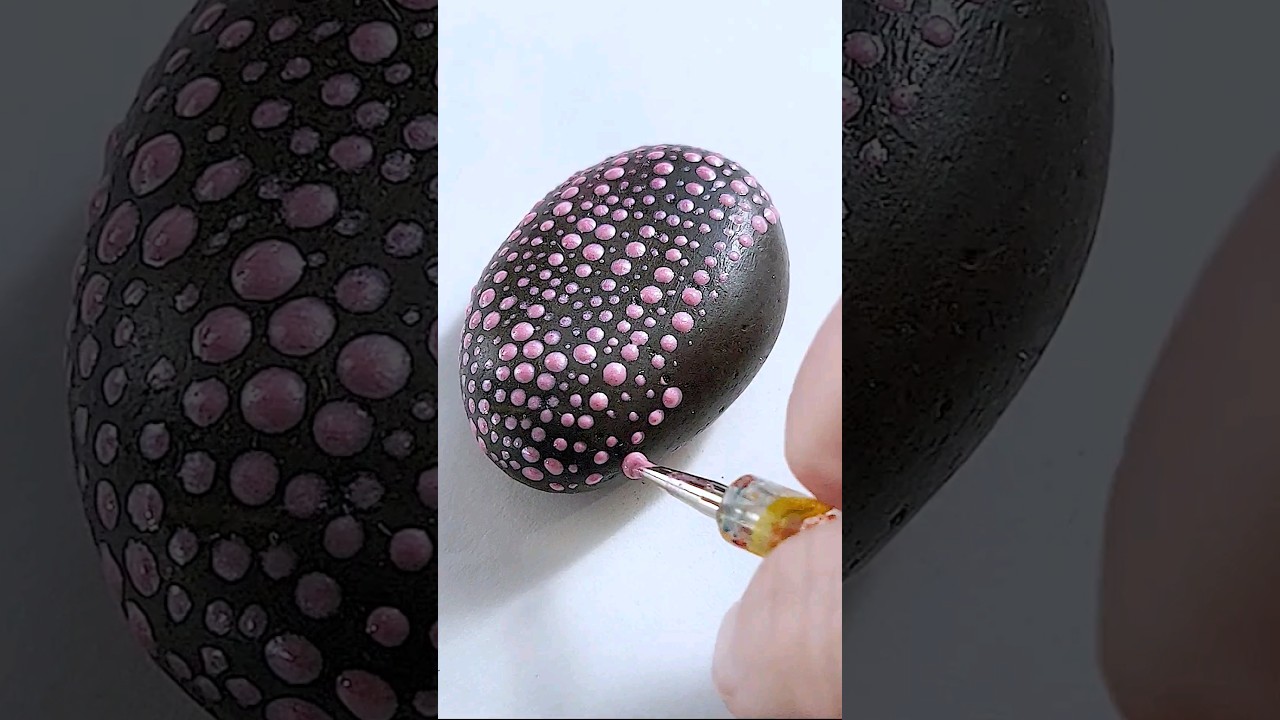 Super Simple Pink Dot Rock Art - YouTube